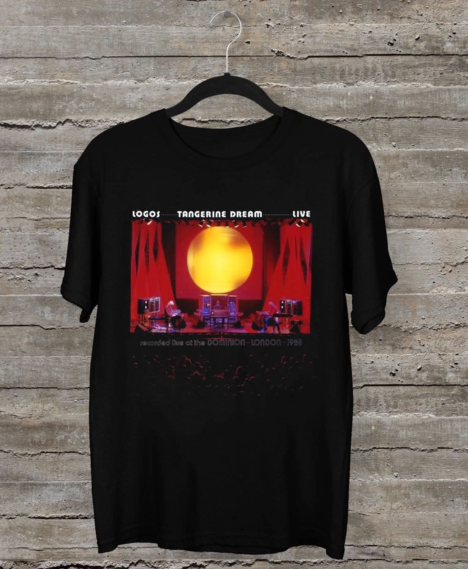 Reprint Rare NEW Tangerine Dream – Logos Live Black All Size Unisex ...