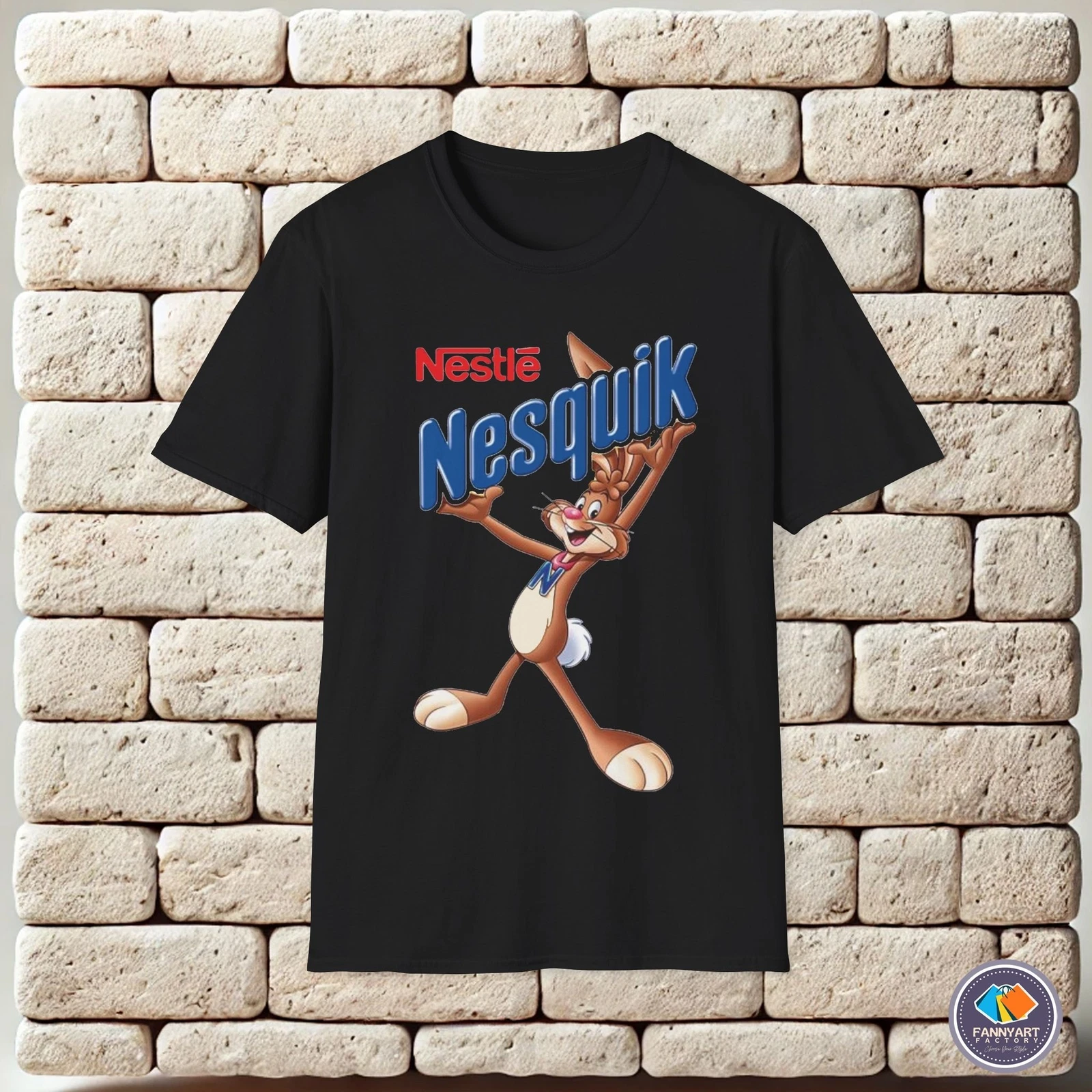 Reprint Rare Nesquik Nestle Logo Unisex T-Shirt - Walmart.com