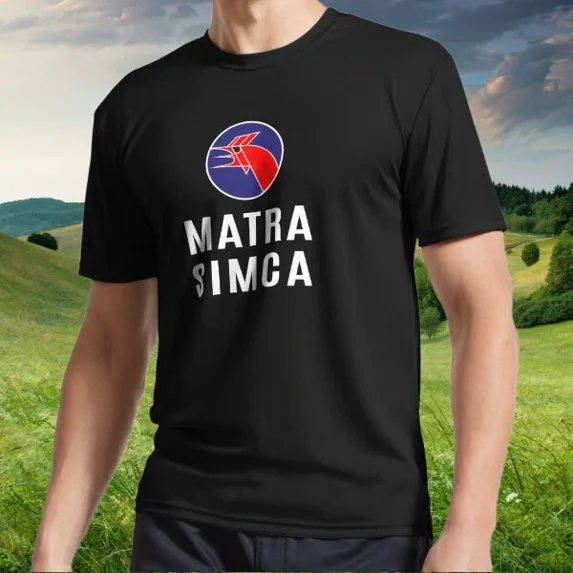 Reprint Rare New Matra Simca 1973 logo - white Active Logo American T ...