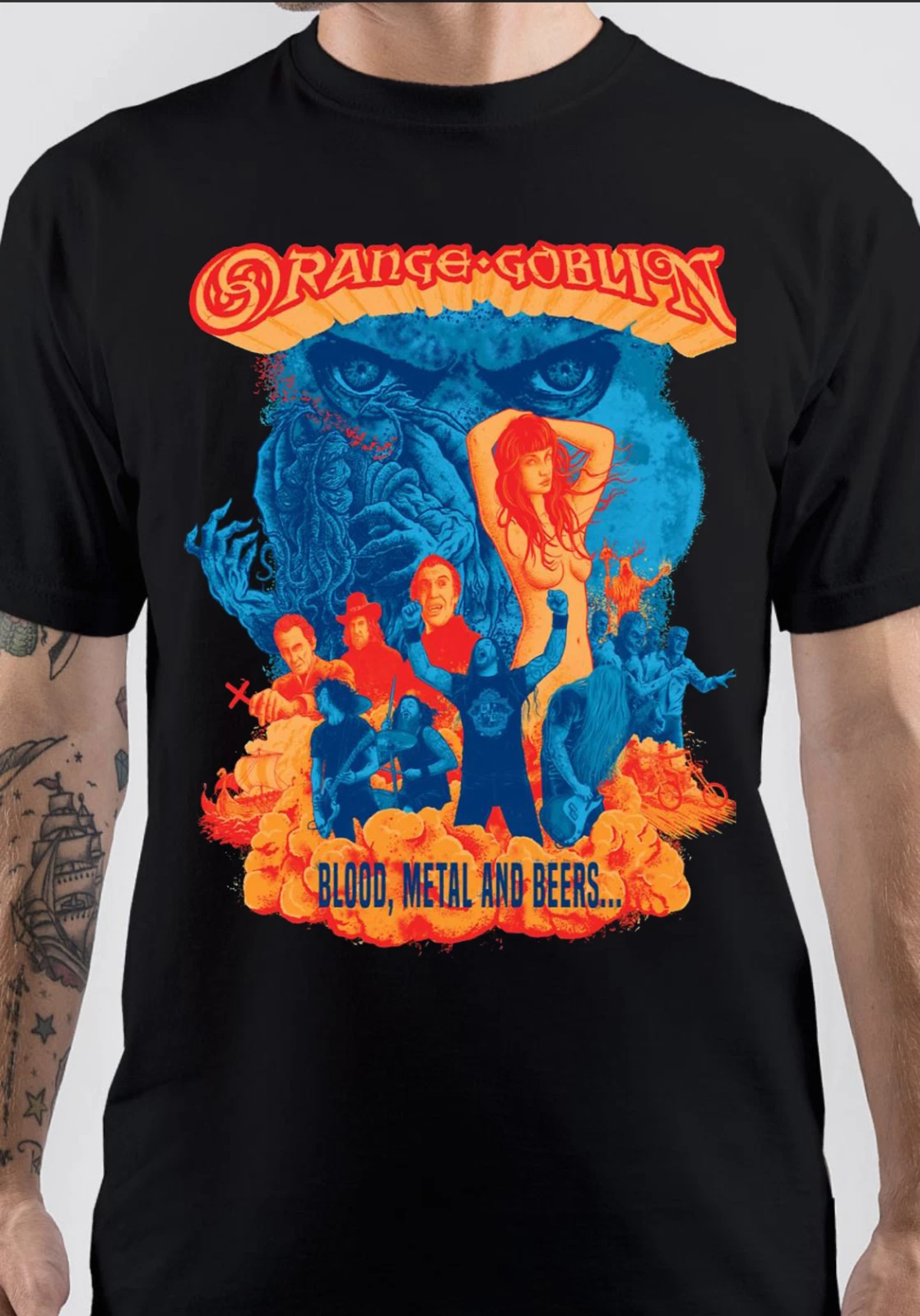 Reprint Rare New! Orange goblin Band Shirt 2025 Tour Album SEG_162 ...