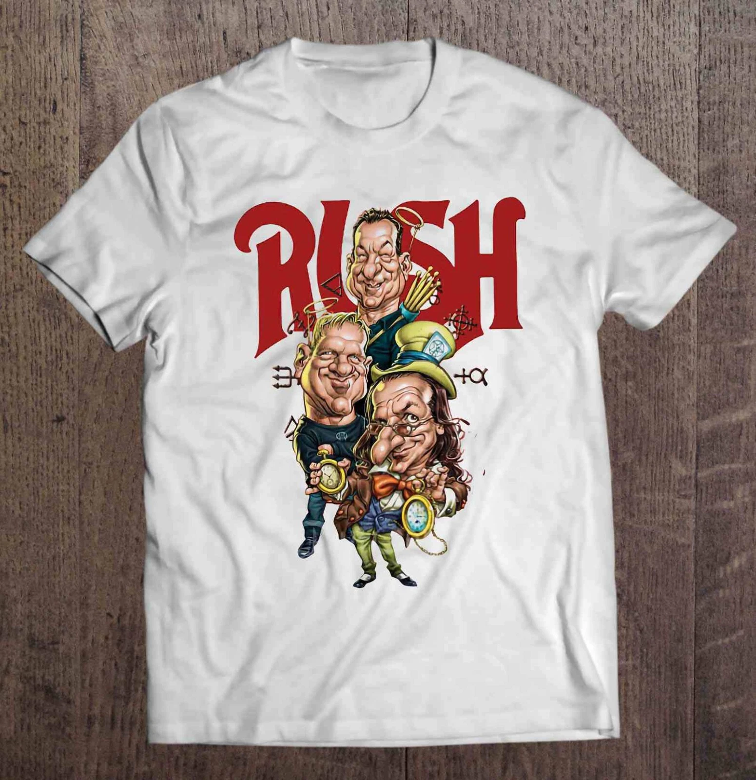 Reprint Rare New! Rush Band T Shirts 2024 Gift Unisex S-5XL TN0256 ...