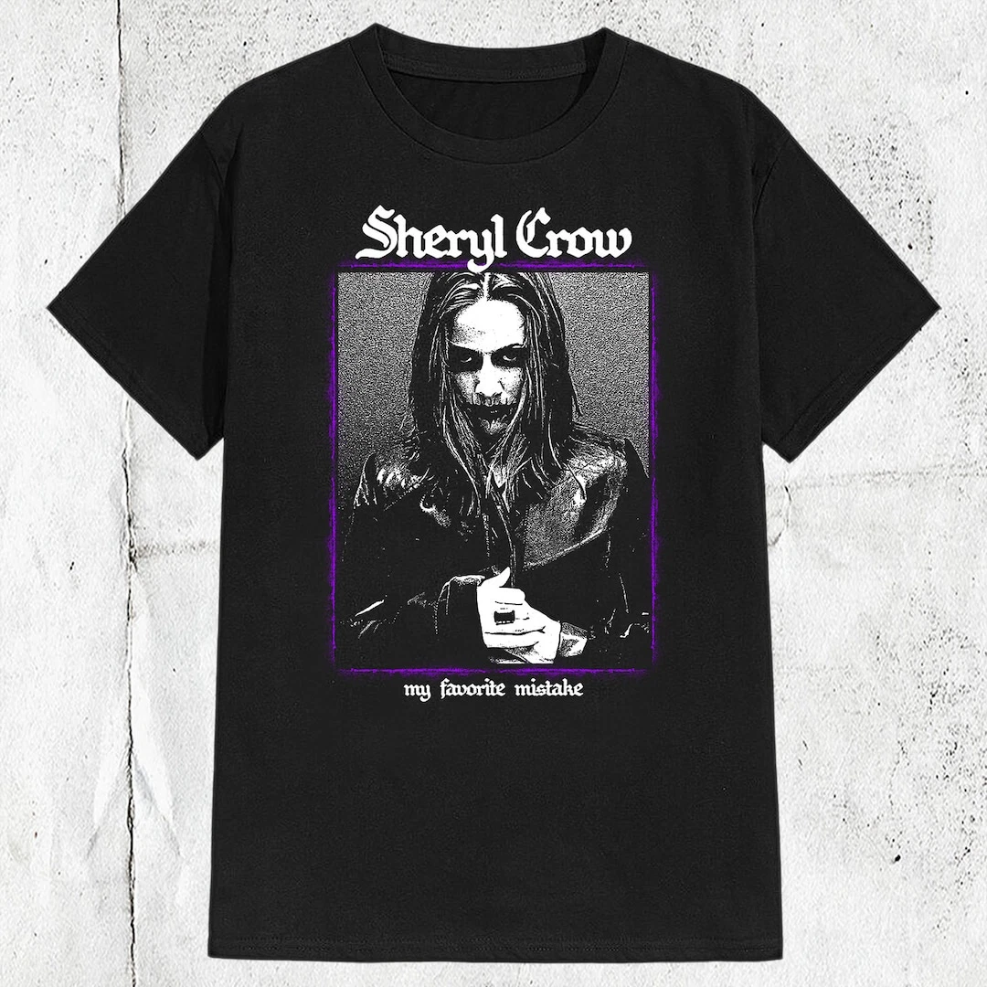 Reprint Rare New Sheryl Crow Singer Heavy Cotton Black S-5XL T Shirt ...