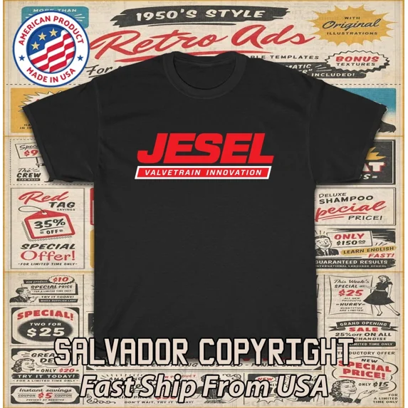 Reprint Rare New Tee Shirt Jesel Valvetrain Innovation Logo Men's T ...