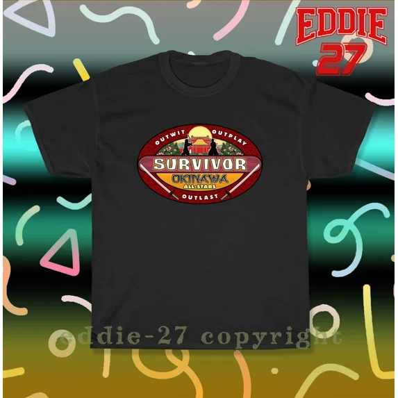 Reprint Rare New Tee Shirt Survivor All Stars Okinawa Logo Men's T ...