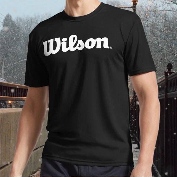 Reprint Rare New Wilson Logo Merchandise Essential Logo Men's T-shirt ...