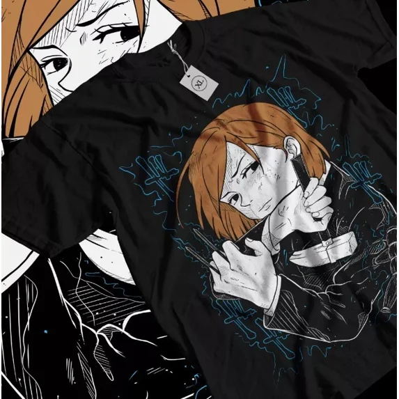 Reprint Rare Nobara T-Shirt Jujutsu Kaisen Kugisaki Yuji Mahito Gift ...