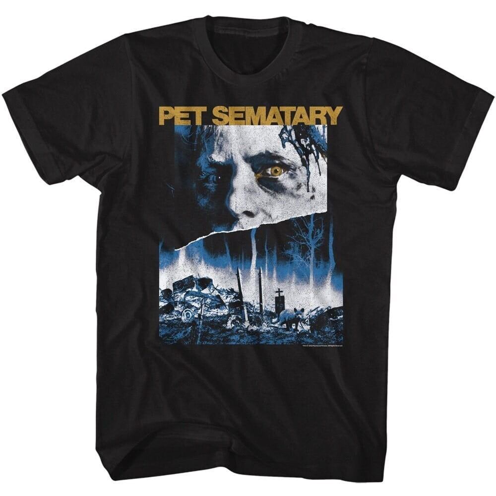 Reprint Rare Pet Sematary Movie Poster Black Shirts - Walmart.com