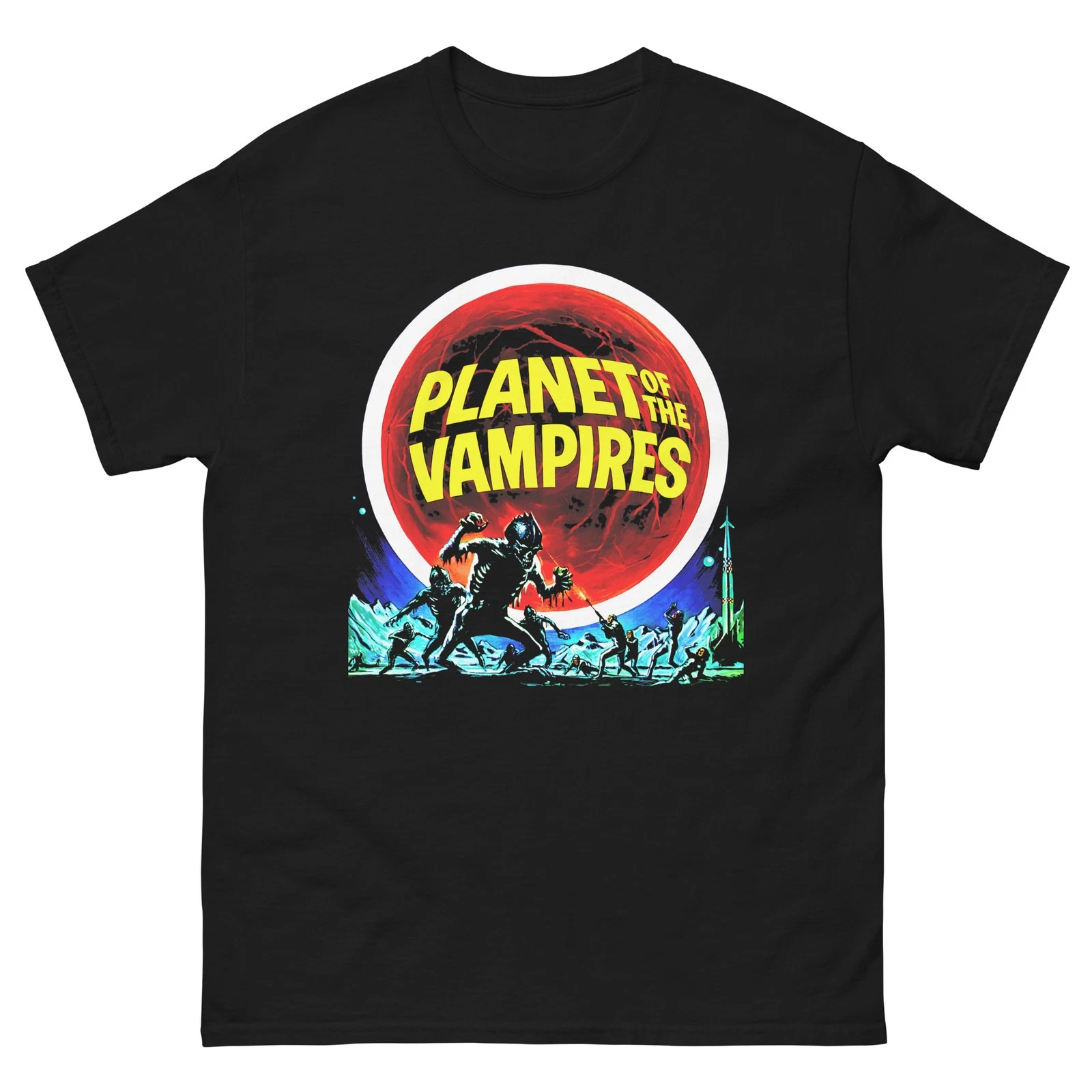 Reprint Rare Planet of the Vampires cult sci-fi film fan art t-shirt ...