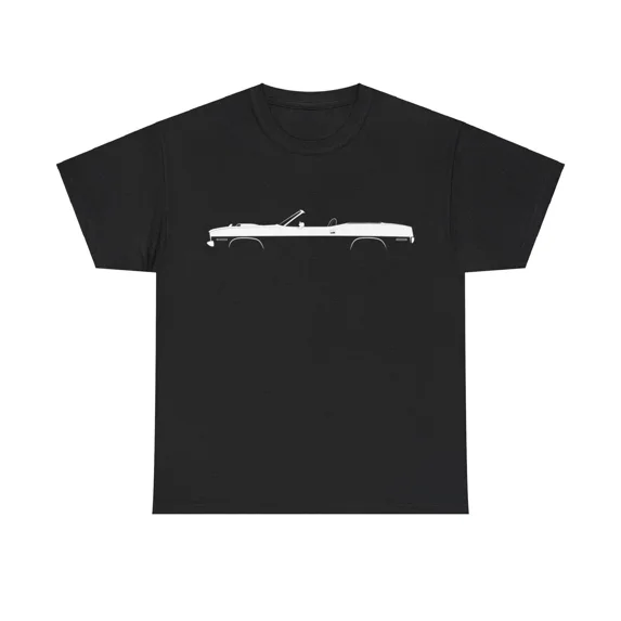 Reprint Rare Plymouth Cuda Convertible Silhouette Car T-shirt - Walmart.com