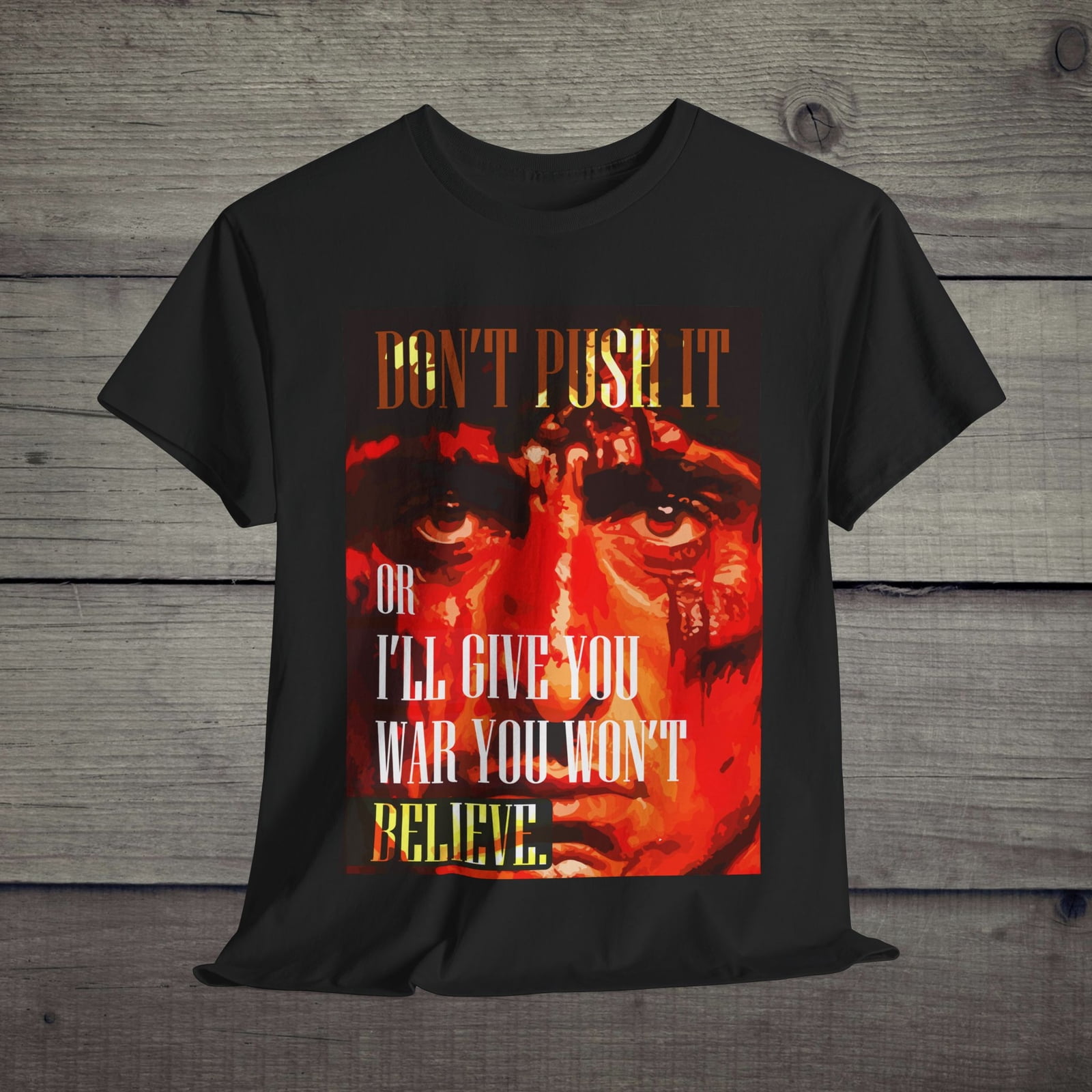 Reprint Rare Rambo Movie Retro Poster Unisex Tee, Classic Movie T-Shirt ...