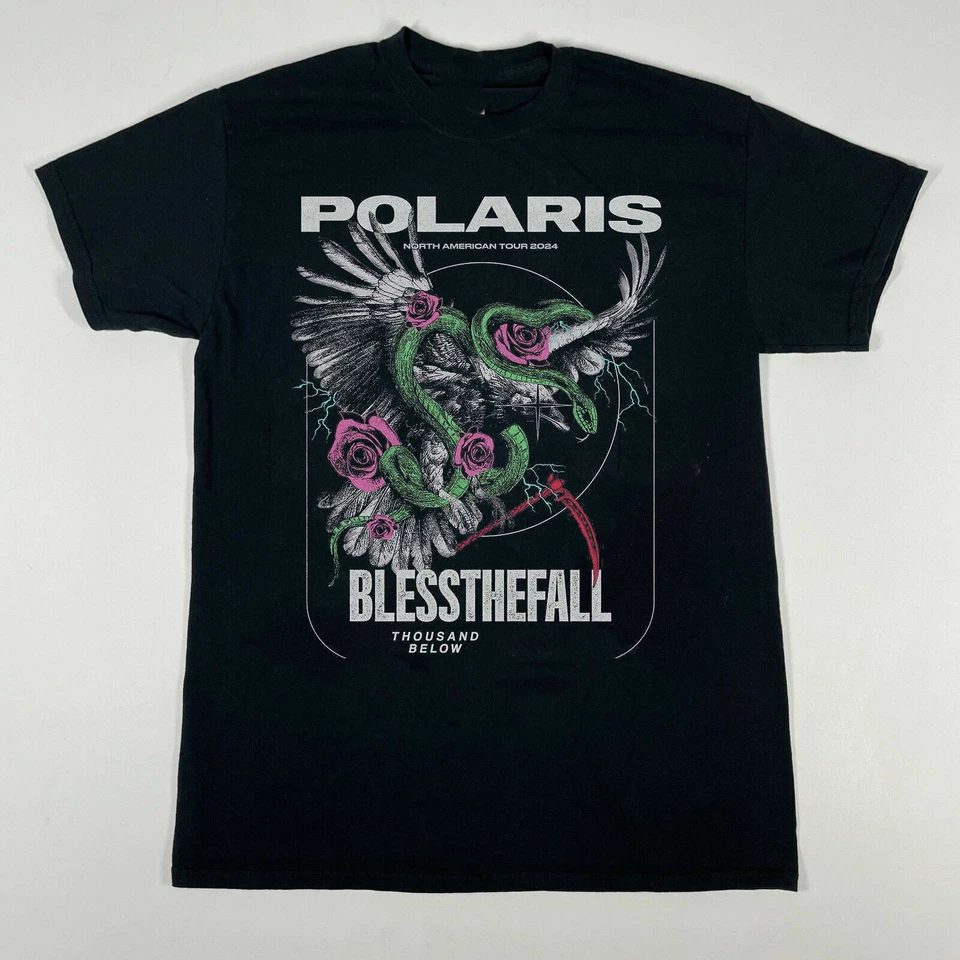 Reprint Rare Rare Polaris and Blessthefall Tour Band All Size Gift For ...