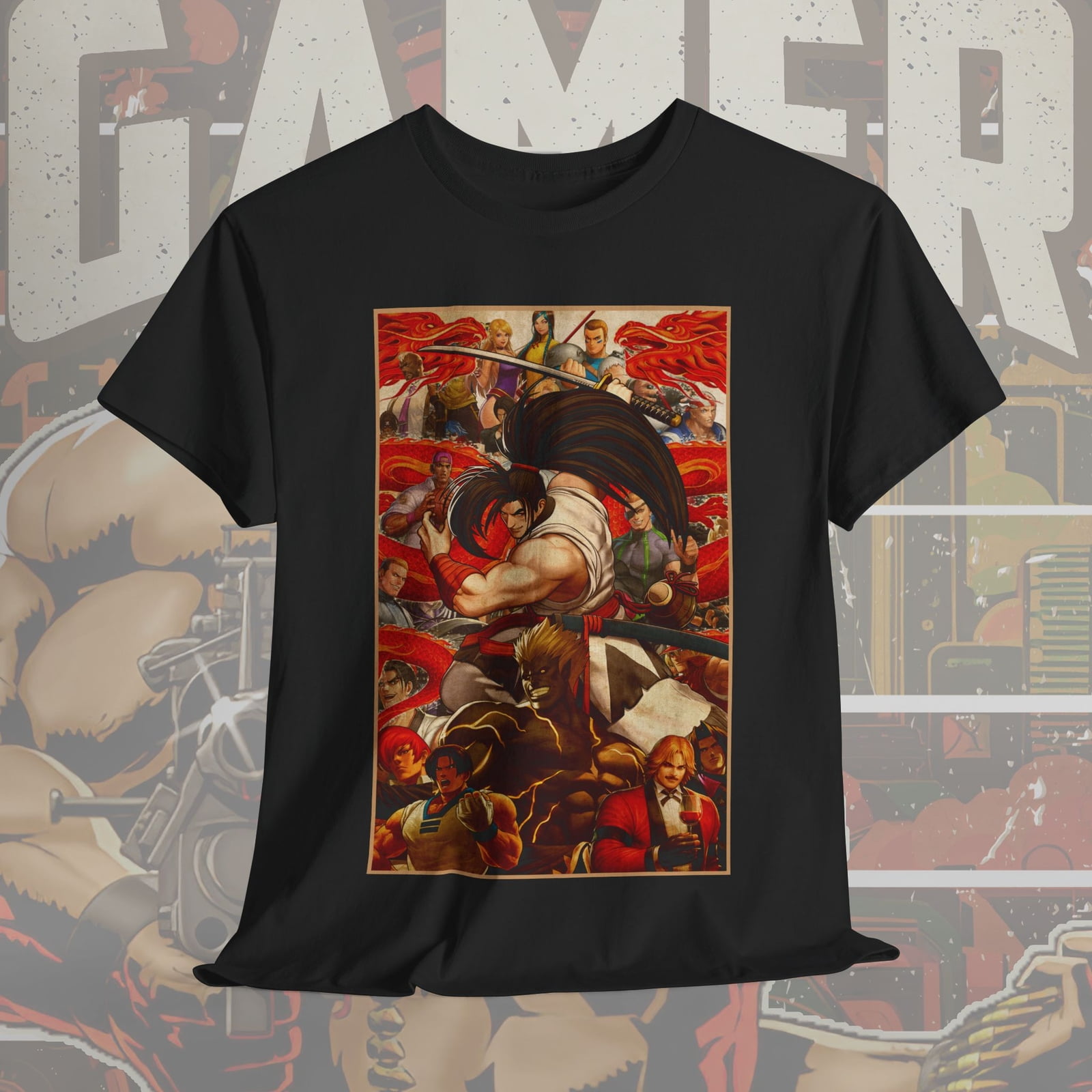 Reprint Rare Retro King of Fighters Gaming Shirt Collection, KOF Tee ...