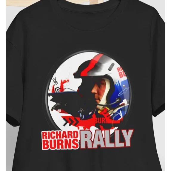 Reprint Rare Richard Burns Rally Game Shirt WRC Lover Sim Racing PC PS2 ...