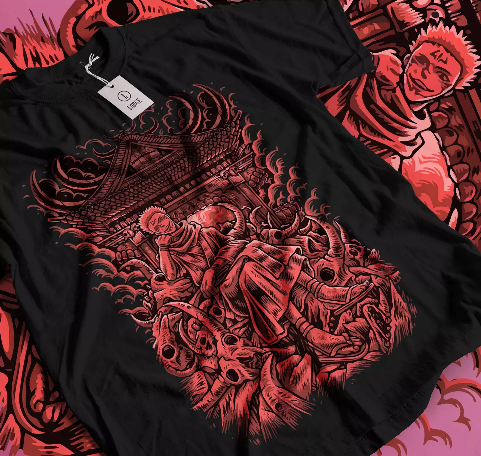 Reprint Rare Ryomen Sukuna T-Shirt Jujustu Kaisen JJK jujutsu kaisen ...