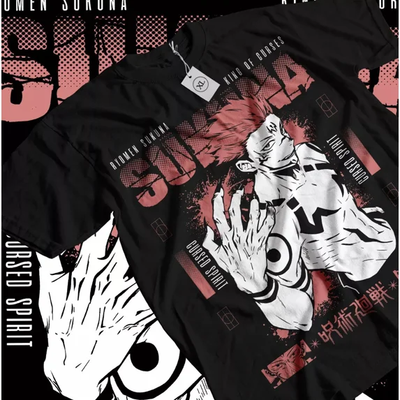 Reprint Rare Ryomen Sukuna T-Shirt Jujustu Kaisen Jujutsu Kaisen Horror ...