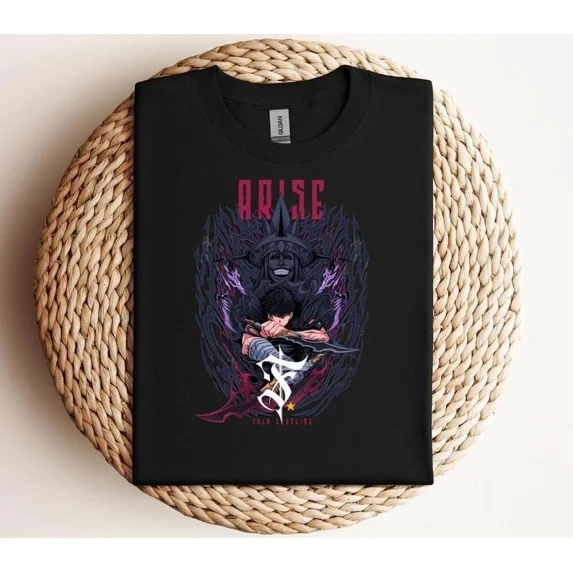 Reprint Rare Solo Leveling Shirt, Sung Jinwoo Shirt, Anime Graphic Tees ...