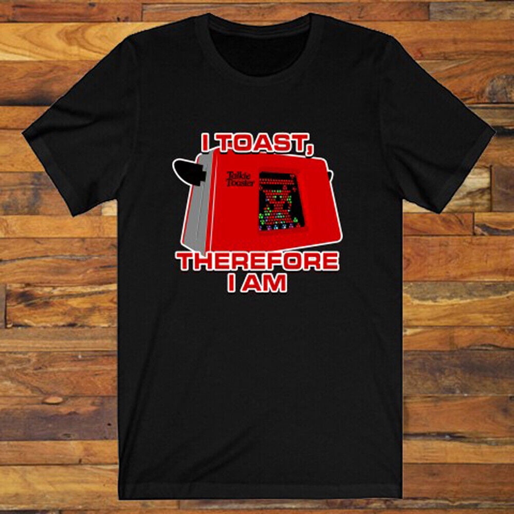 Reprint Rare Talkie Toaster Funny Red Dwarf TV Show Men's Black T-Shirt ...