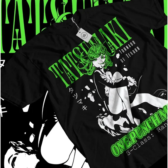 Reprint Rare Tatsumaki T-shirt One Punch Man Anime Manga Villain Kawaii ...
