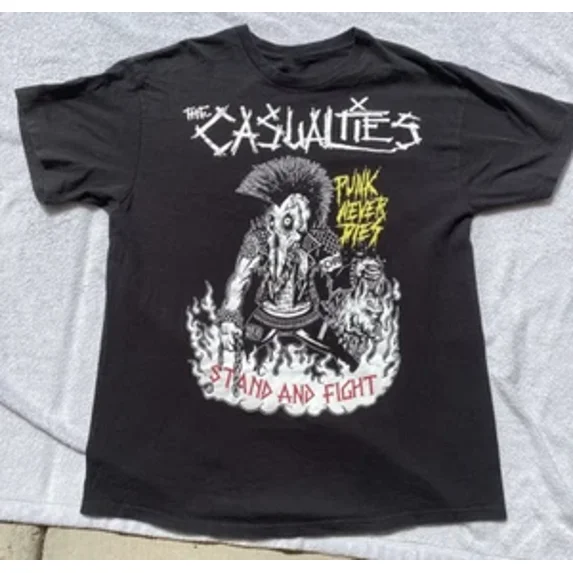 Reprint Rare The Casualties 2008 Tour Gift For Fans Full Size S-5XL T ...