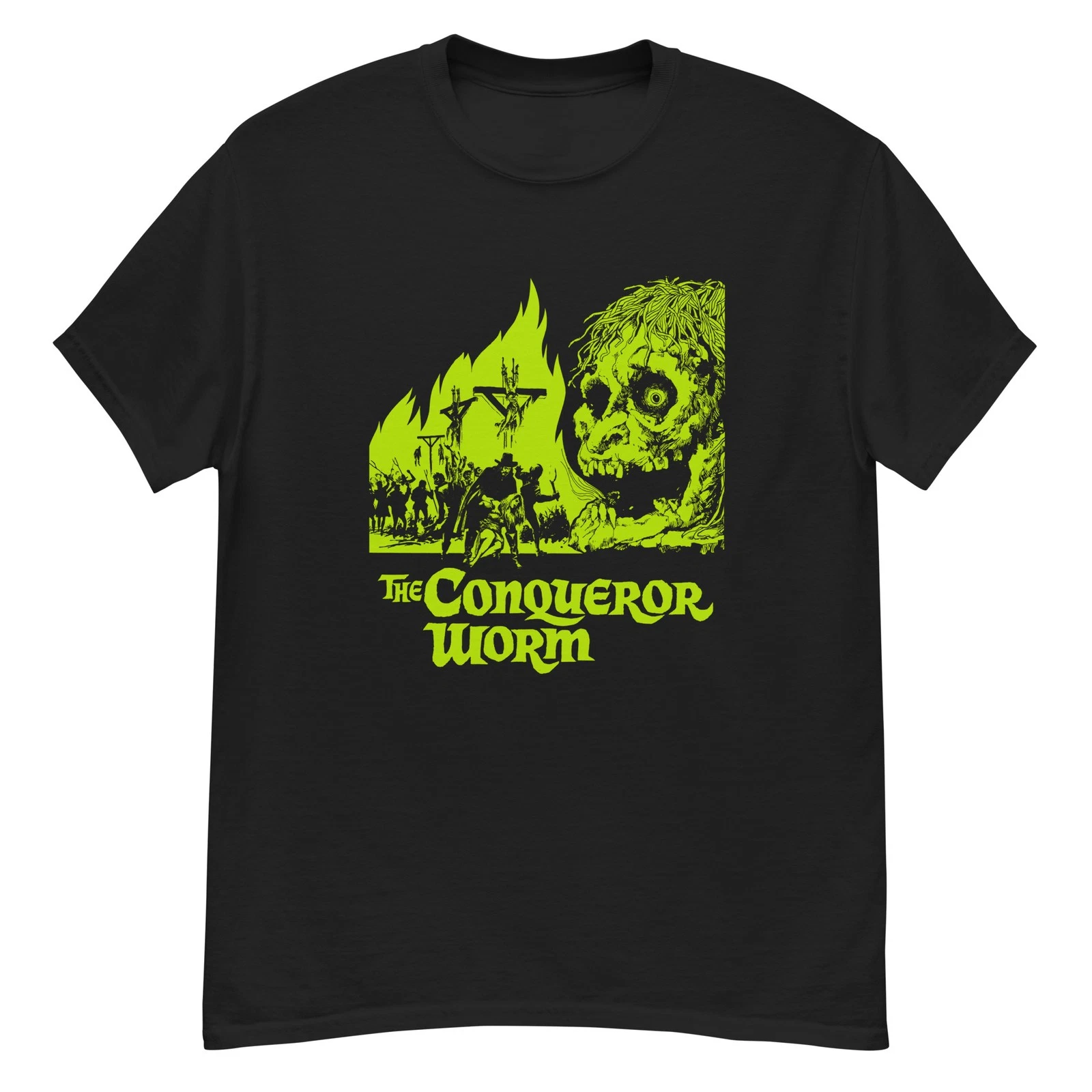 Reprint Rare The Conqueror Worm cult horror film fan art t-shirt ...