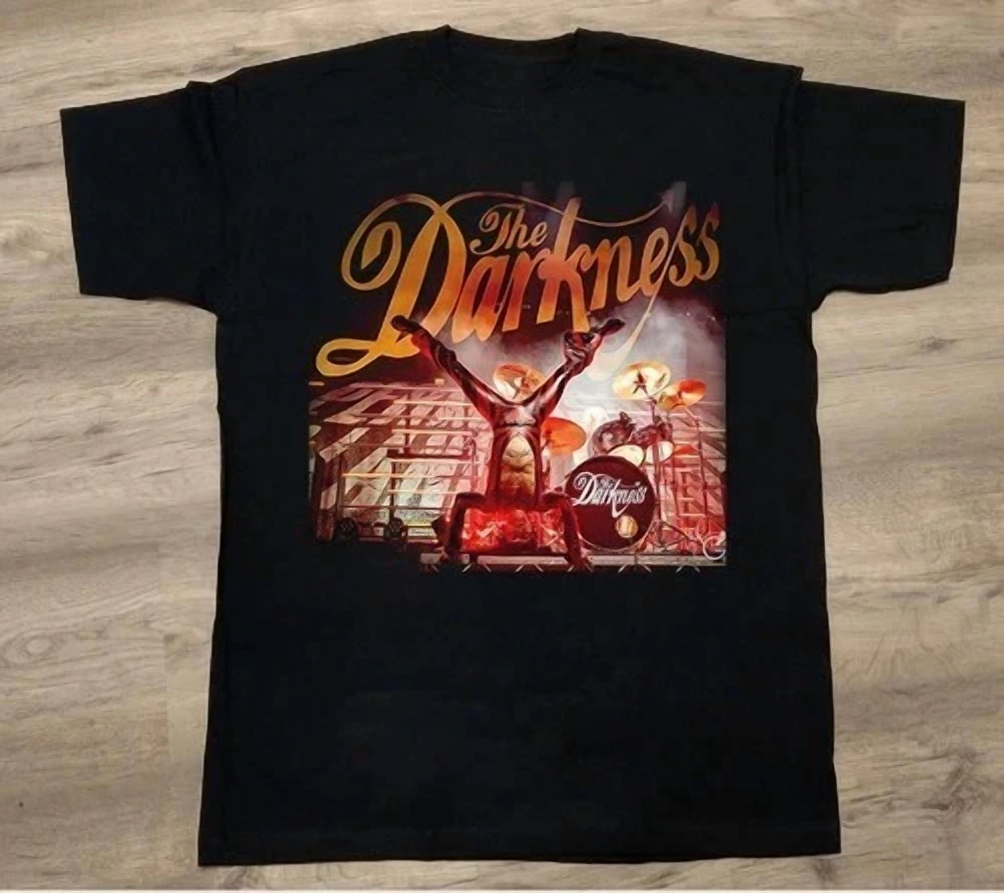 Reprint Rare The Darkness Band Merch Short Sleeve Black Unisex All Size ...
