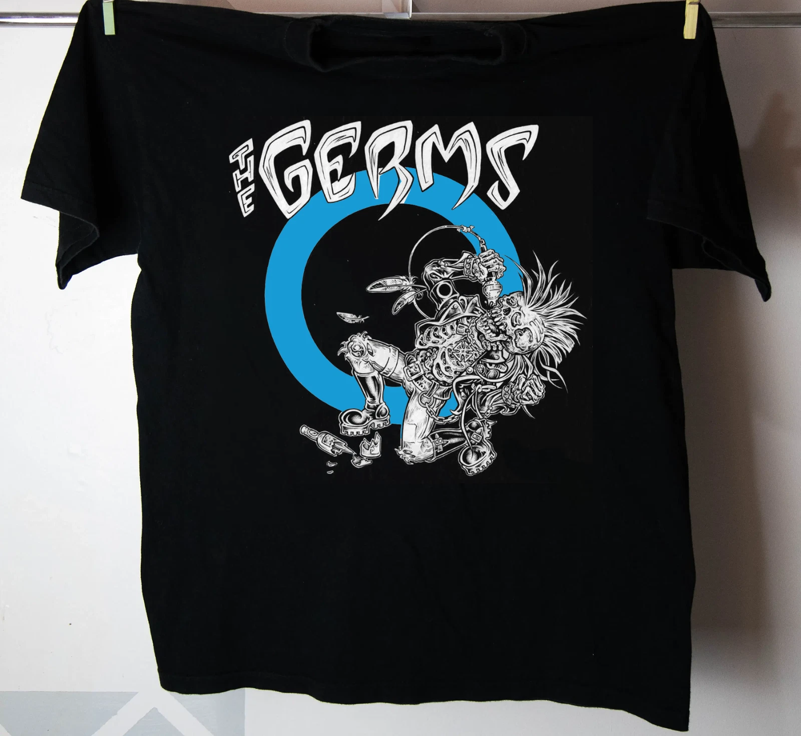 Reprint Rare The Germs Poster Music Band Tee Shirt Black Unisex S-5XL ...