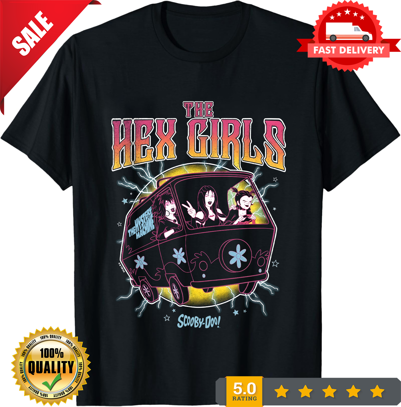Reprint Rare The Hex girls band black color T-shirt Tee All sizes ...