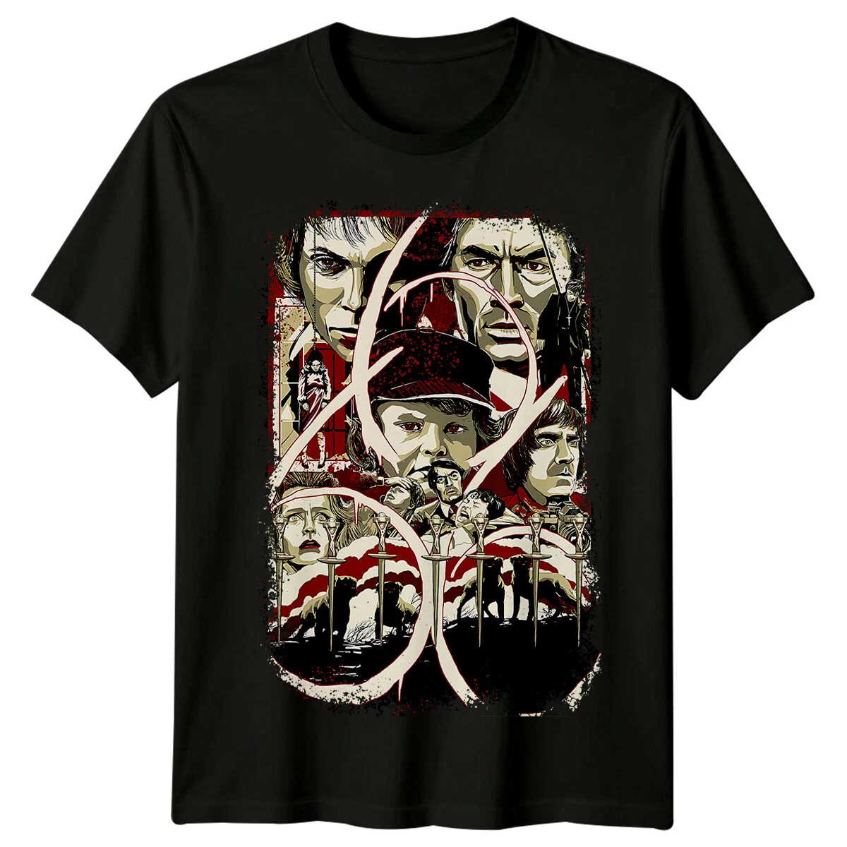 Reprint Rare The Omen (1976) Movie Poster Inspired T-Shirt Retro ...