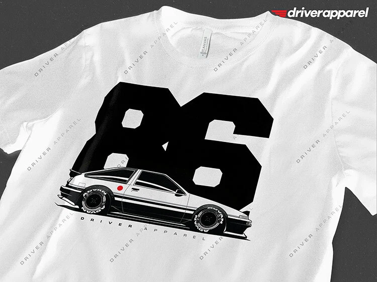 Reprint Rare The Original Driver Apparel JDM Toyota AE86 Shirt - Trueno ...
