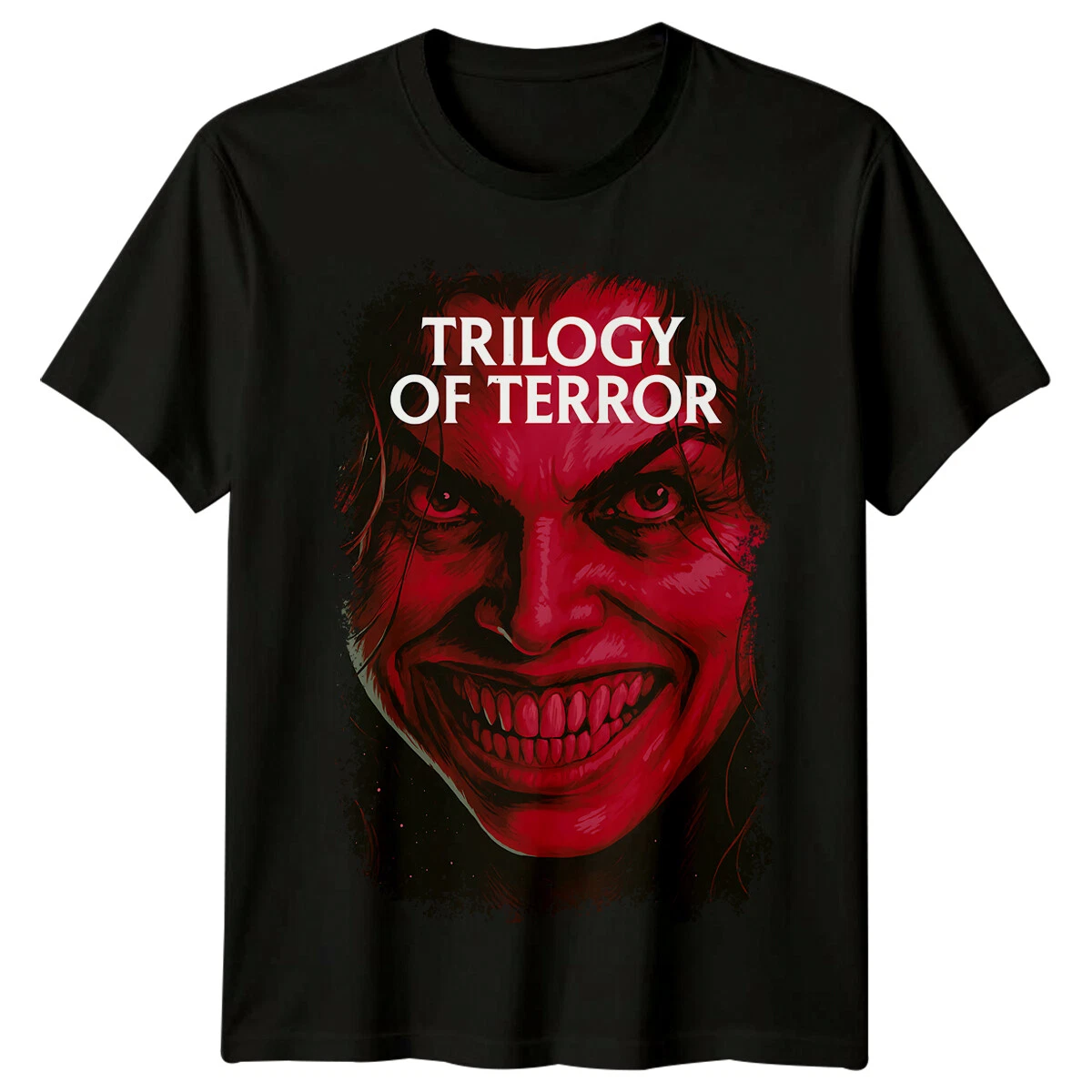 Reprint Rare Trilogy of Terror (1975) Movie Poster Inspired T-Shirt Retro 80s Tee - Walmart.com