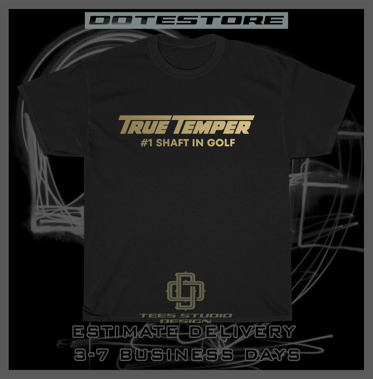 Reprint Rare True Temper Golf Shaft Golf Logo Men's T-Shirt American ...