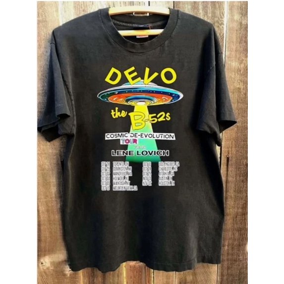 Reprint Rare VINTAGE Devo The B-52s Cosmic De-Evolution Tour 2025 short ...
