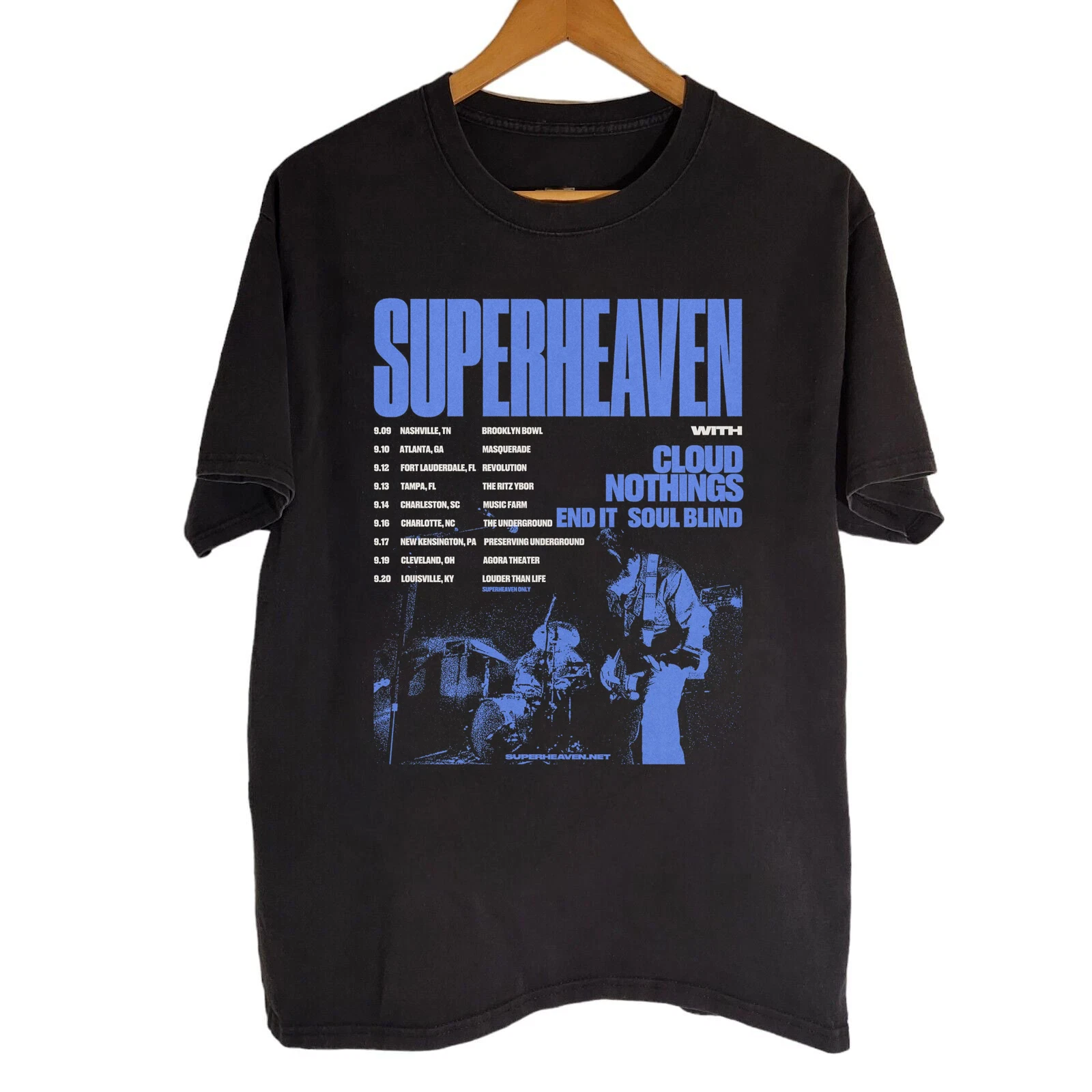Reprint Rare VINTAGE Superheaven Announce September 2025 US Tour Black ...