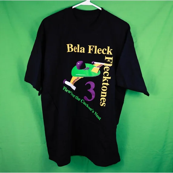 Reprint Rare VTG Bela Fleck & the Flecktones Band S-5XL T Shirt Cotton ...