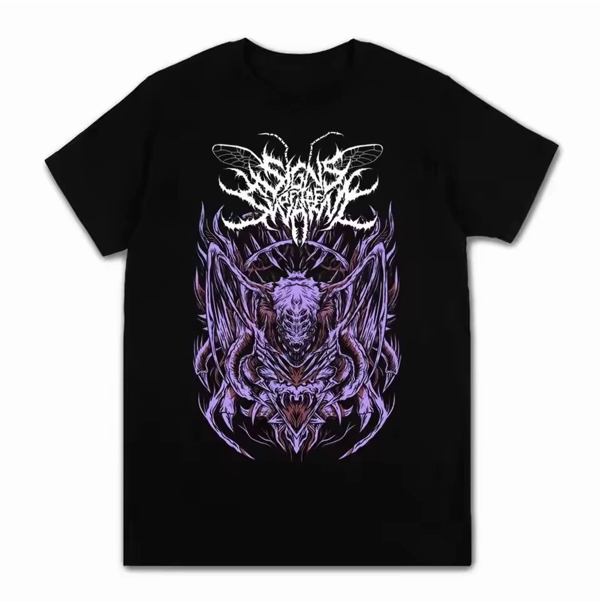 Reprint Rare Vintage Deathcore Rock Band T Shirt Signs Of The Swarm ...