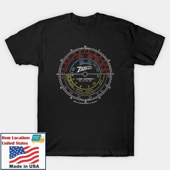 Reprint Rare Vintage Retro Radio Dial Ham Radio Zenith Dial T-Shirt ...