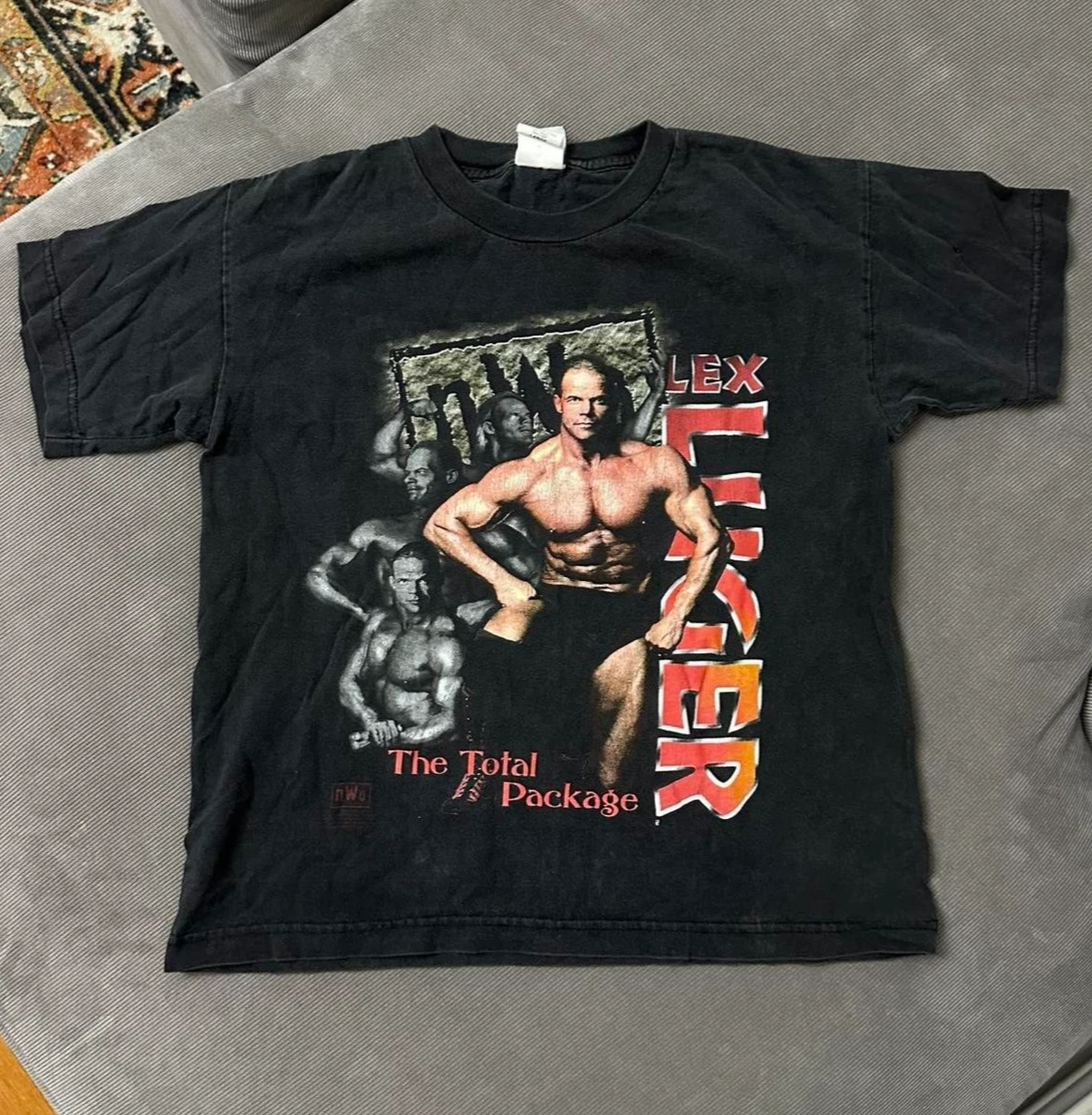 Reprint Rare Vintage WCW NWO Wolfpac Lex Luger T-Shirt Wrestling ...