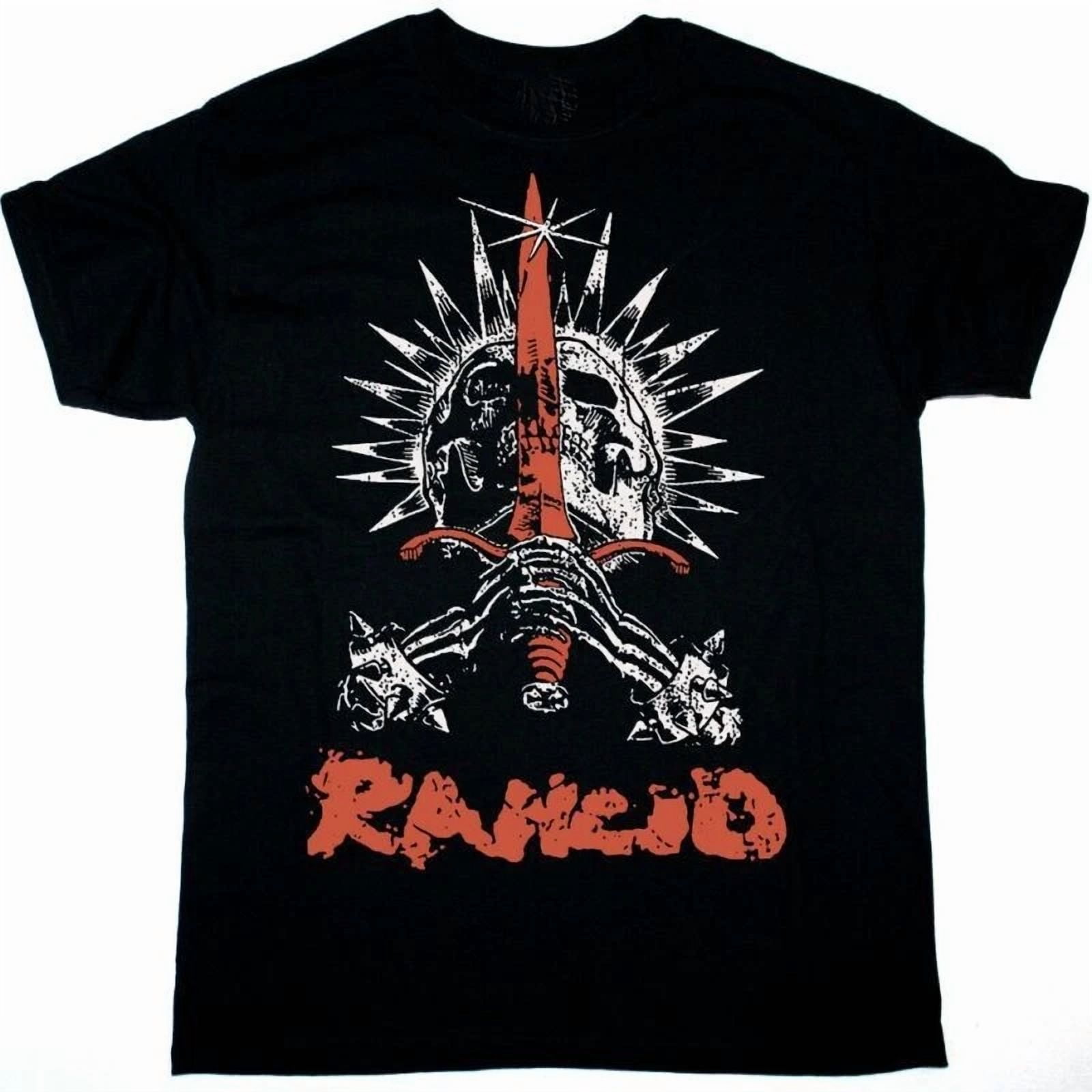 Reprint Rare Vtg RANCID Band SWORD Short Sleeve Cotton Black S-5XL ...