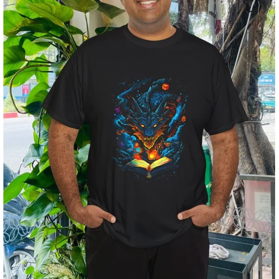 Reprint Rare Wizard Magic Spell Dragons Mystical Retro Gamer Style ...