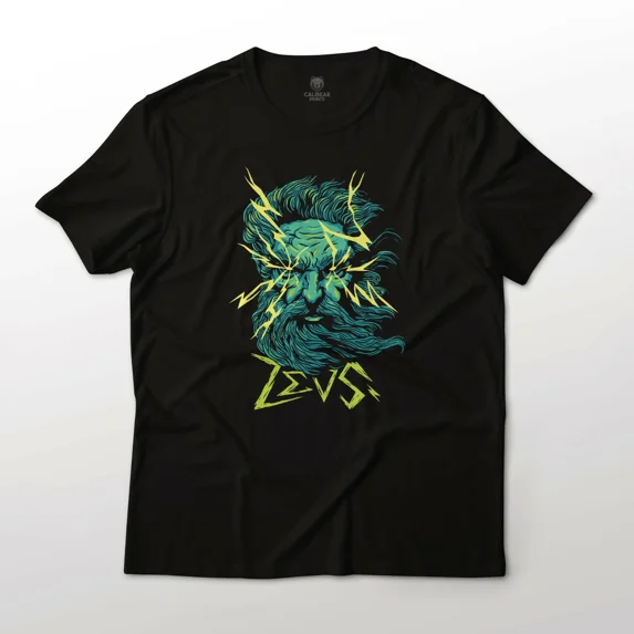 Reprint Rare Zeus God of Sky and Thunder Greek Mythology Graphic Art ...
