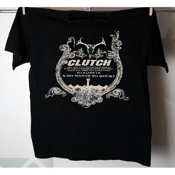 Reprint Rare sTYLE Clutch Band Tour So Hand Up Shirt Black Unisex S ...