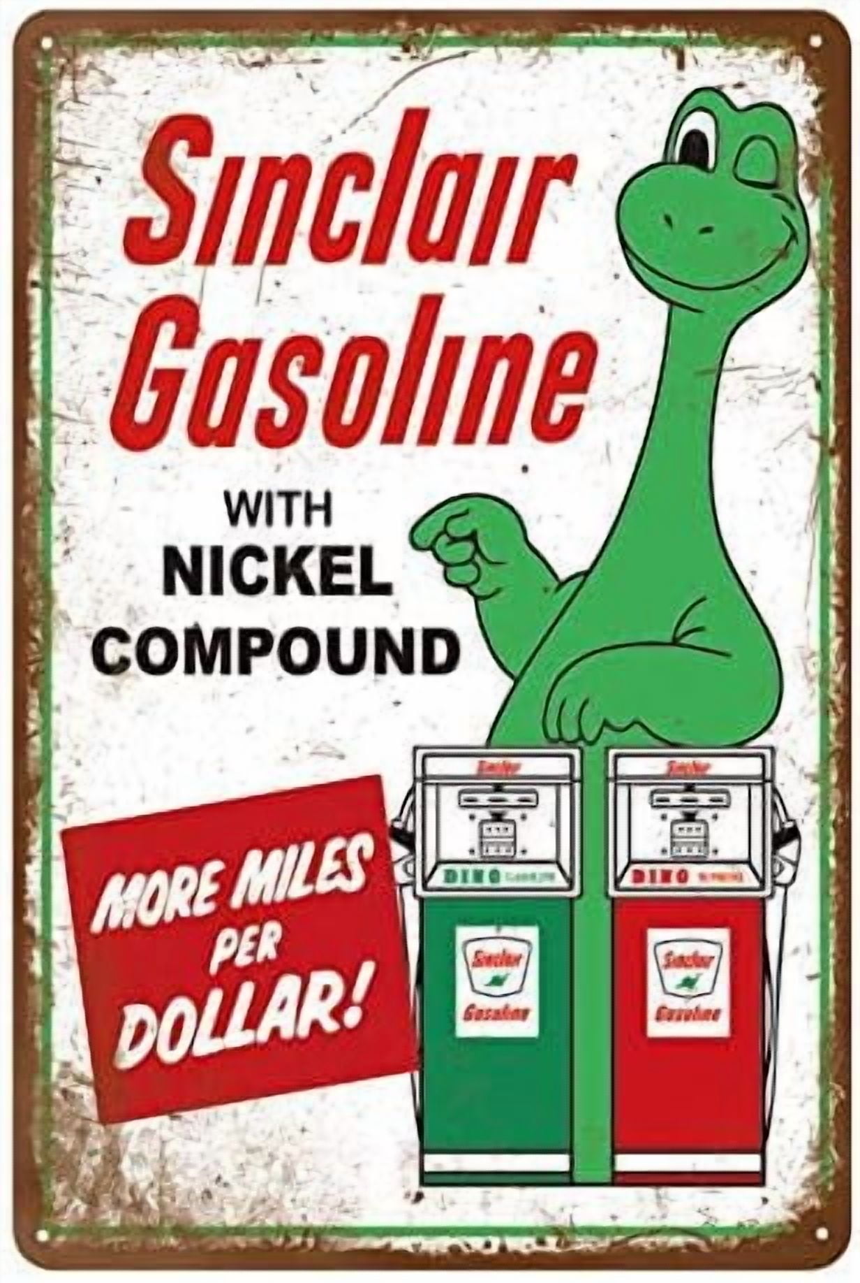 Reproduced Vintage Tin Sign, Gas Oil Car Metal Signs for Garage Man ...