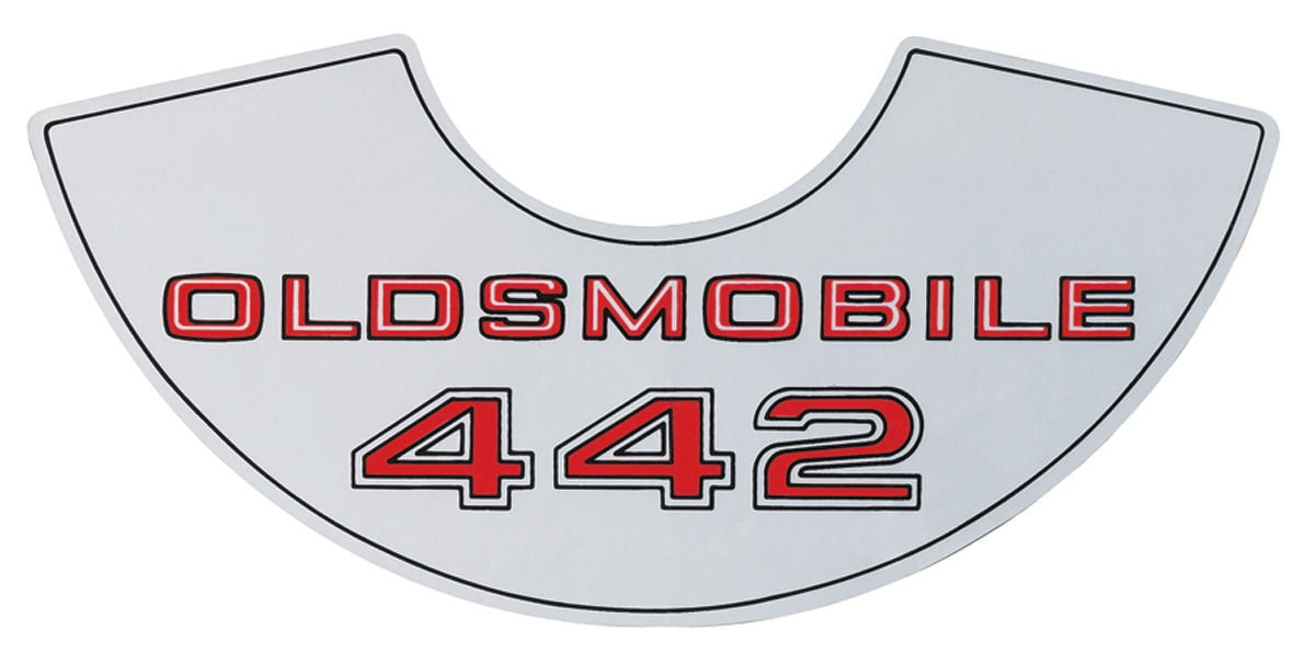 Reproduction 442 Air Cleaner Decal 1969-1972 Oldsmobile 442 and Cutlass ...