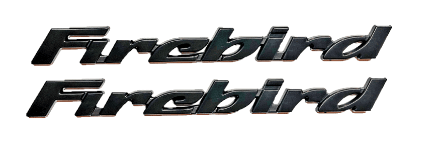 Reproduction Black Door Letter Emblem Set 1993-2002 Pontiac Firebird ...