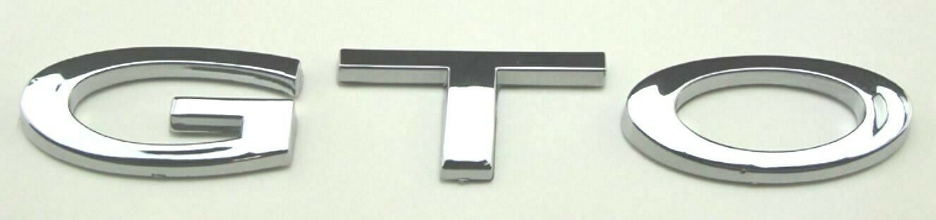 Reproduction Chrome "GTO" Trunk Emblem 2004-2006 Pontiac GTO - Walmart.com