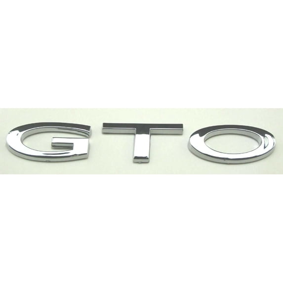 Reproduction Chrome "GTO" Trunk Emblem 2004-2006 Pontiac GTO - Walmart.com