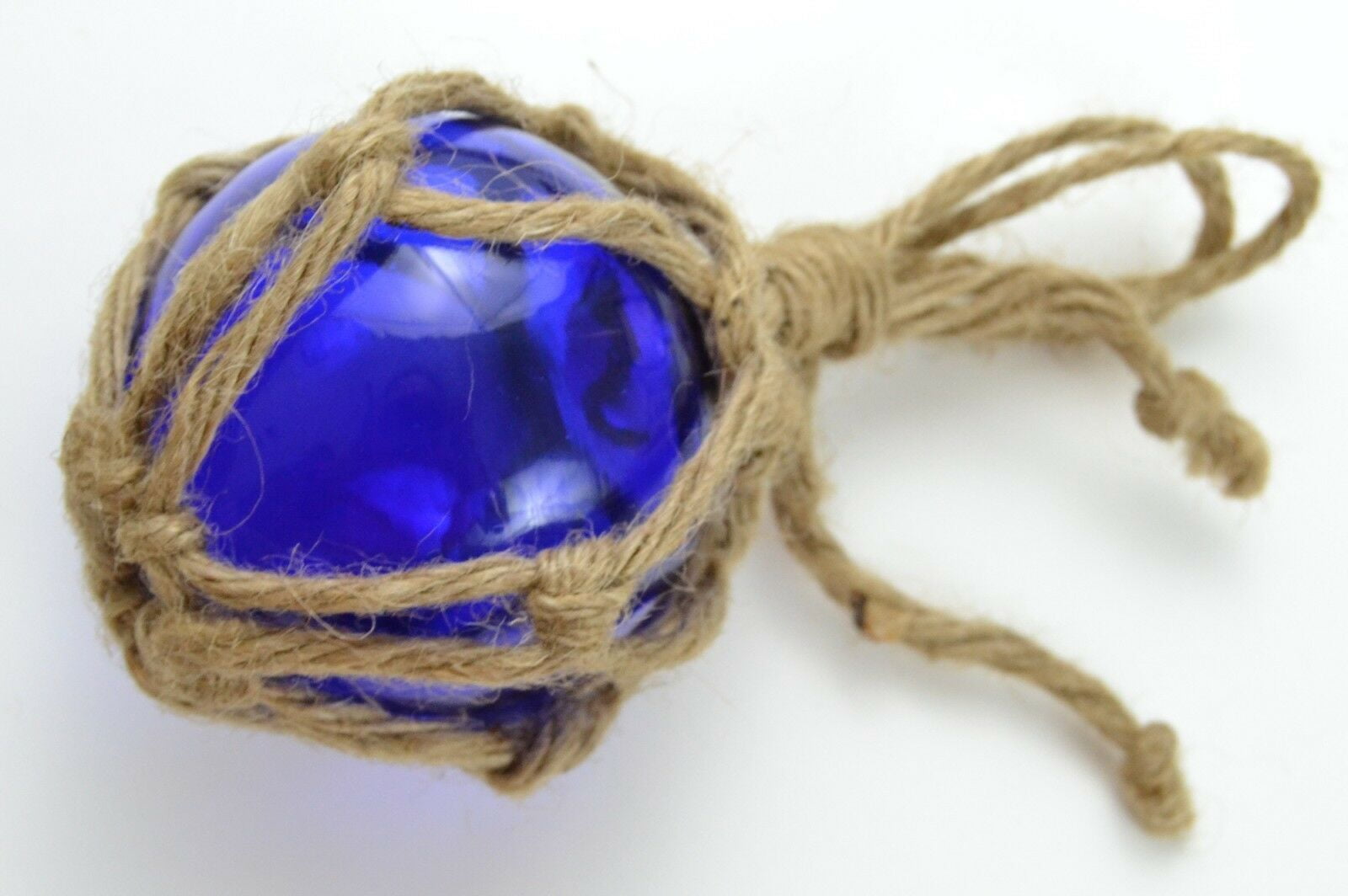Reproduction Cobalt Blue Glass Float Ball With Net 3" - Walmart.com