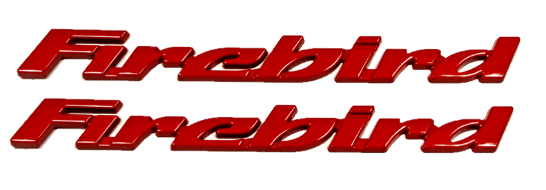 Reproduction Red Door Letter Emblem Set 1993-2002 Pontiac Firebird ...