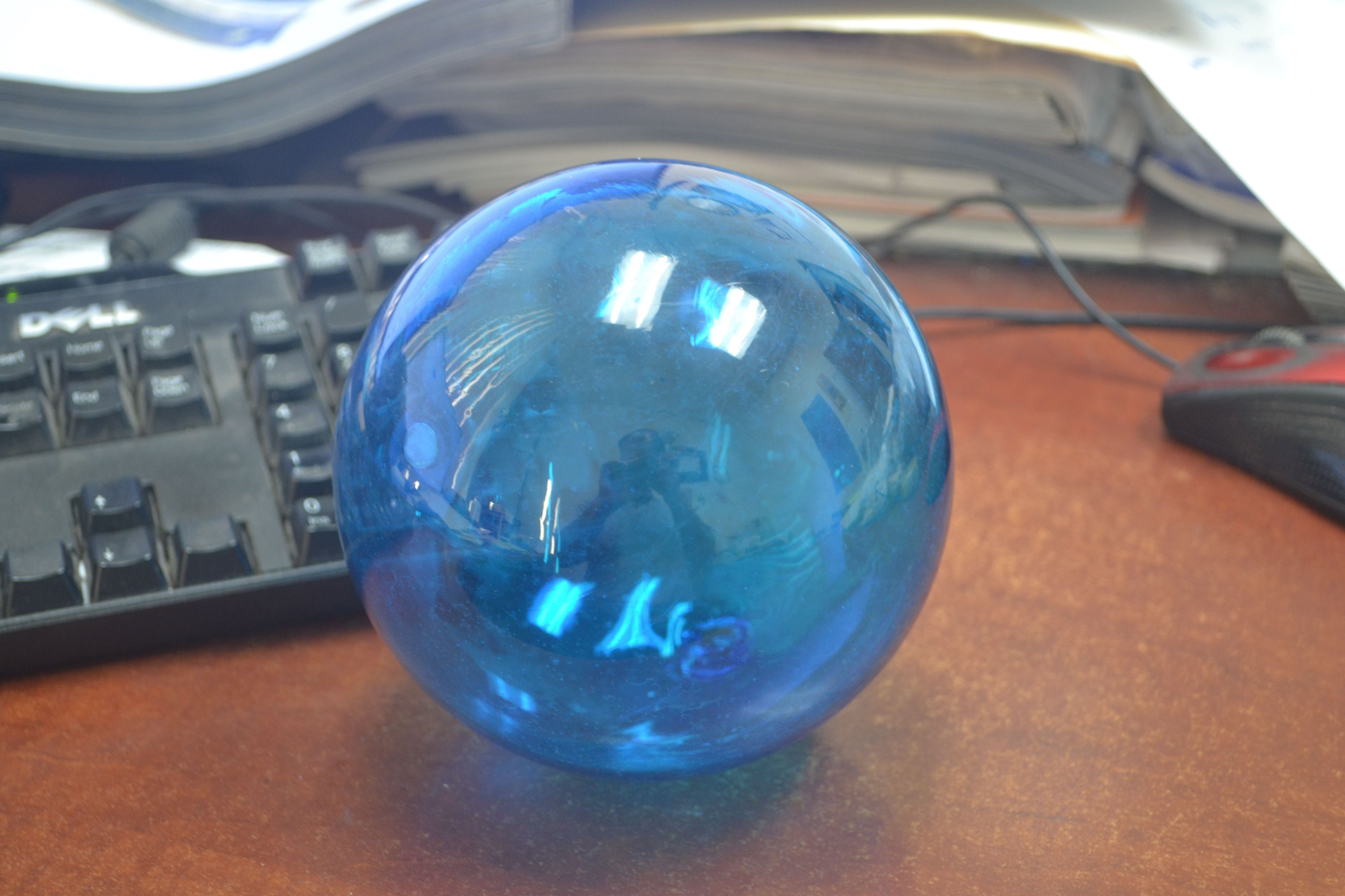 Reproduction Sky Blue Glass Float Ball 5" - Walmart.com
