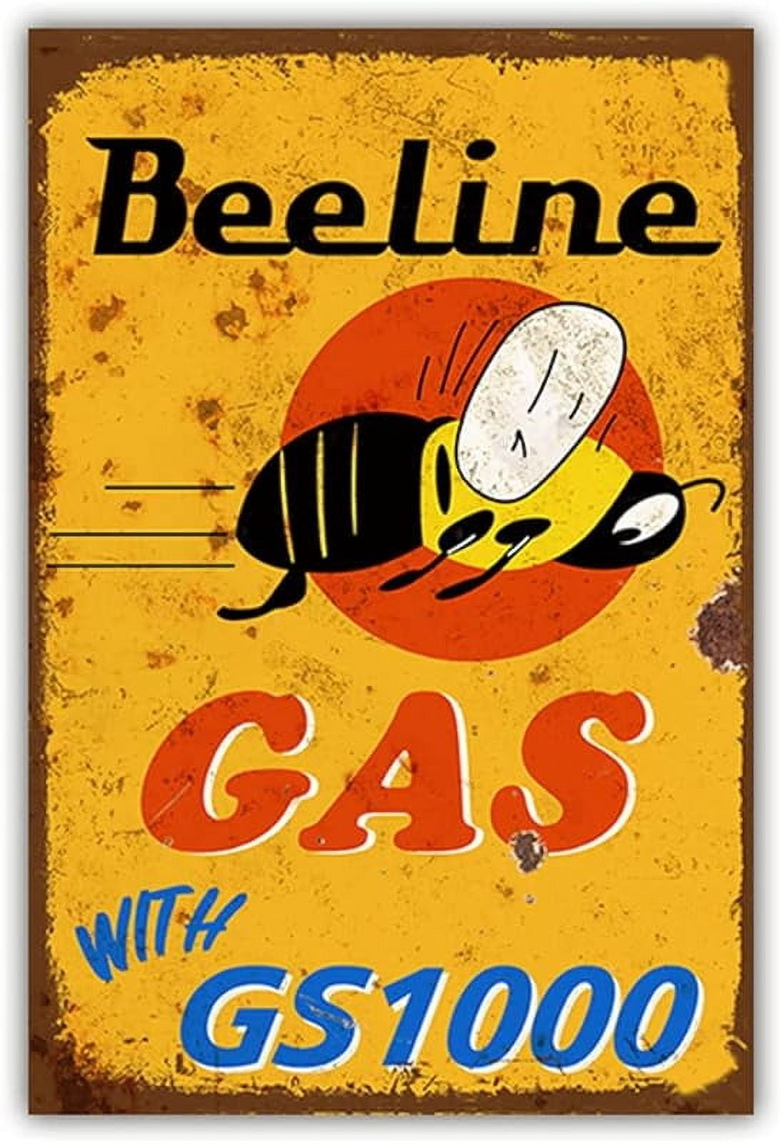 Reproduction Vintage Tin Sign, Gas Oil Car Metal Signs for Garage Man ...